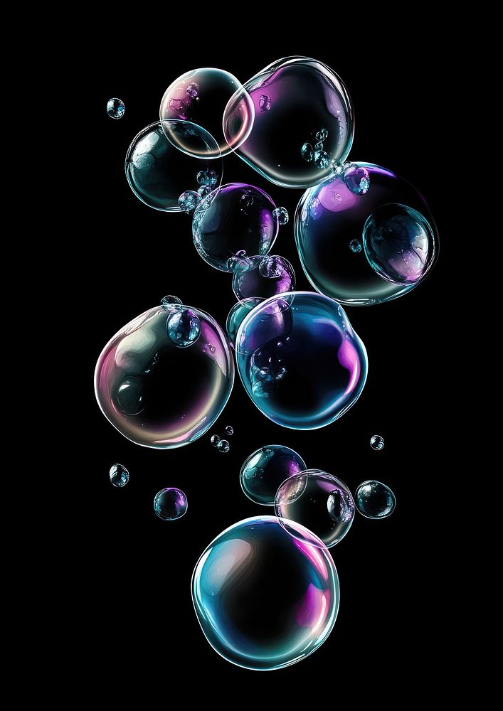 Colorful effect bubbles background colors | Free Photo Illustration ...