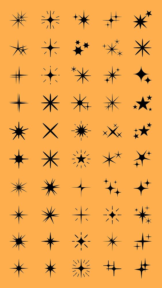 Shine star sparkle vector set | Free Vector Illustration - rawpixel