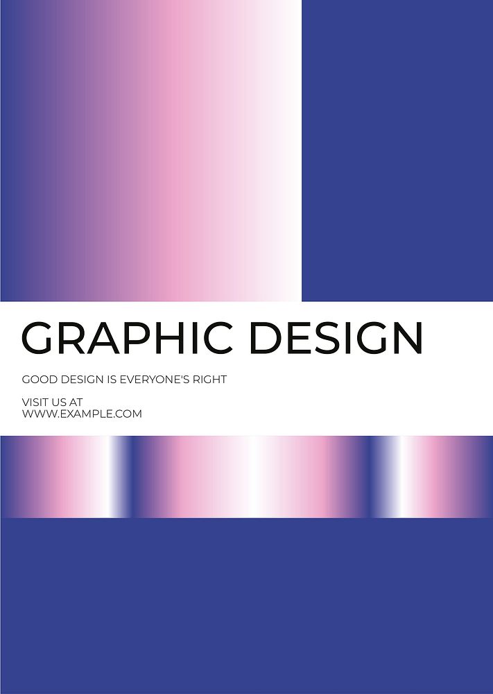 Graphic design gradient poster template | Free Vector Template - rawpixel