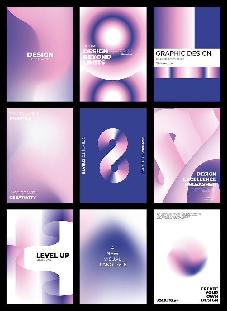 Creative design gradient pink poster | Free Vector - rawpixel