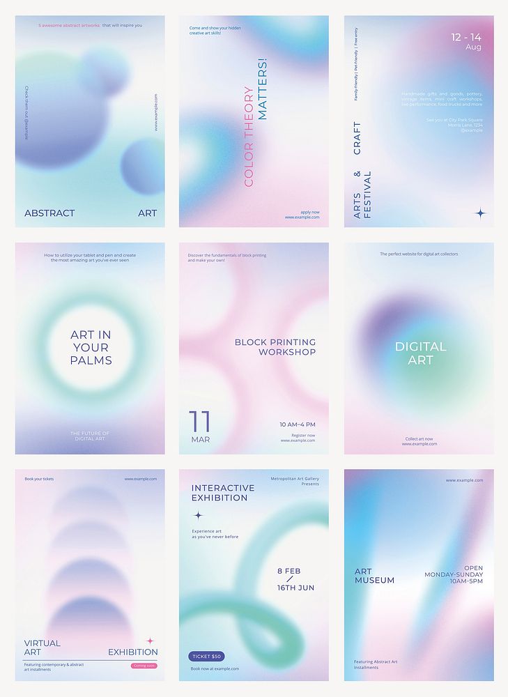 Art and design gradient poster | Free Vector - rawpixel
