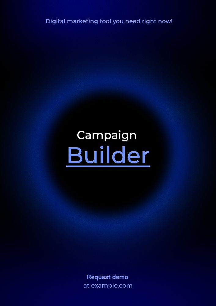 Marketing campaign builder gradient poster | Free Photo - rawpixel