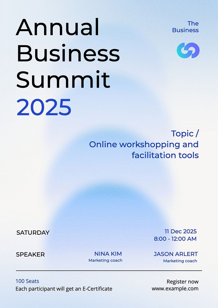 Business summit poster design | Free Photo Illustration - rawpixel