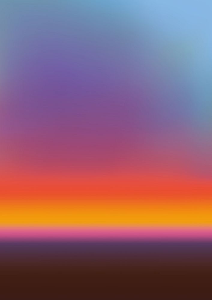 Vibrant gradient sunset horizon background | Free Photo Illustration ...