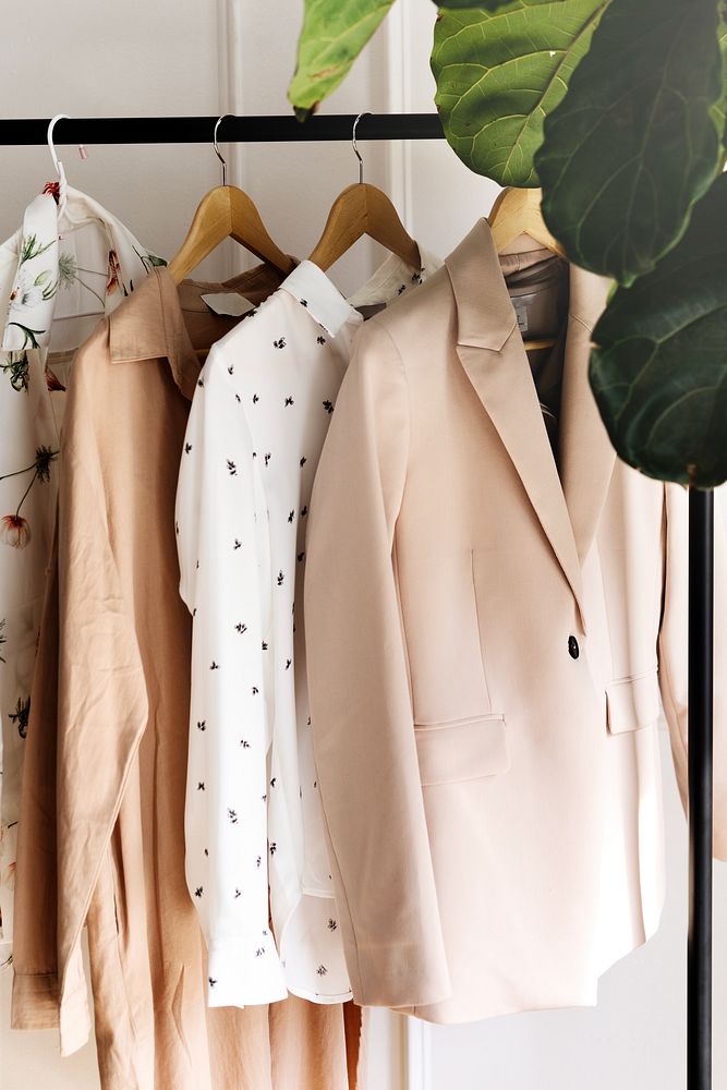 clothing rack aesthetic women's clothing. | Premium Photo - rawpixel