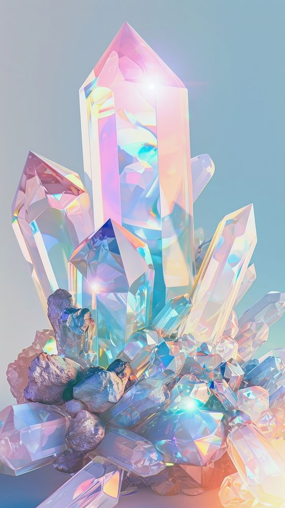 Crystal mineral quartz accessories. | Premium Photo Illustration - rawpixel