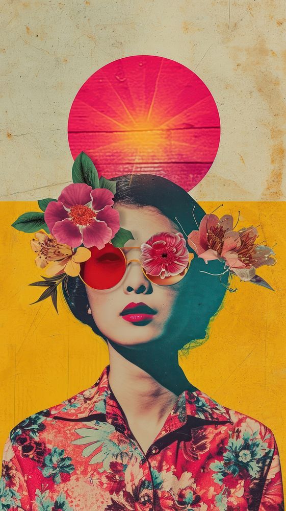 Collage Retro dreamy east asian | Premium Photo Illustration - rawpixel