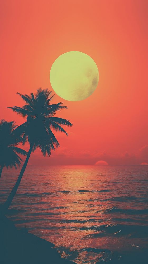 Retro photography sunset outdoors horizon | Premium Photo - rawpixel