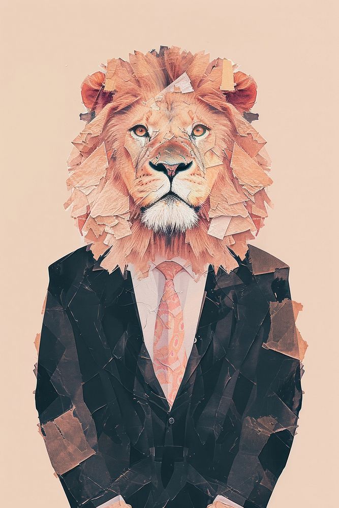 Lion success art animal mammal. | Premium Photo Illustration - rawpixel