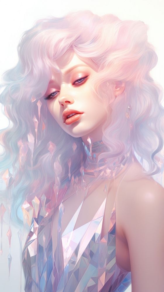 Crystal portrait adult art. | Premium Photo Illustration - rawpixel