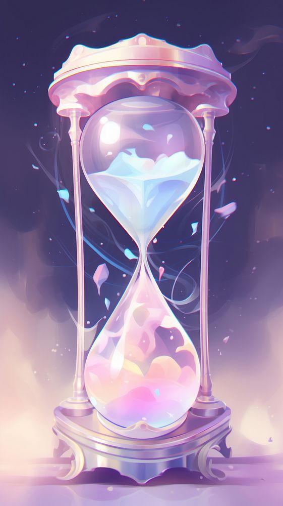 Hourglass science circle purple. | Free Photo Illustration - rawpixel