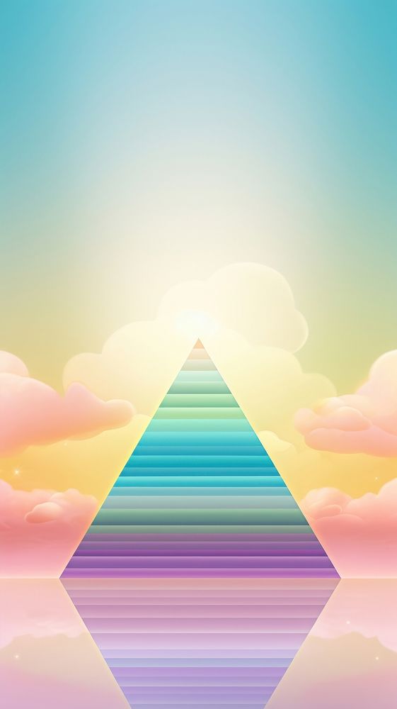 Pyramid architecture tranquility backgrounds. | Free Photo Illustration ...