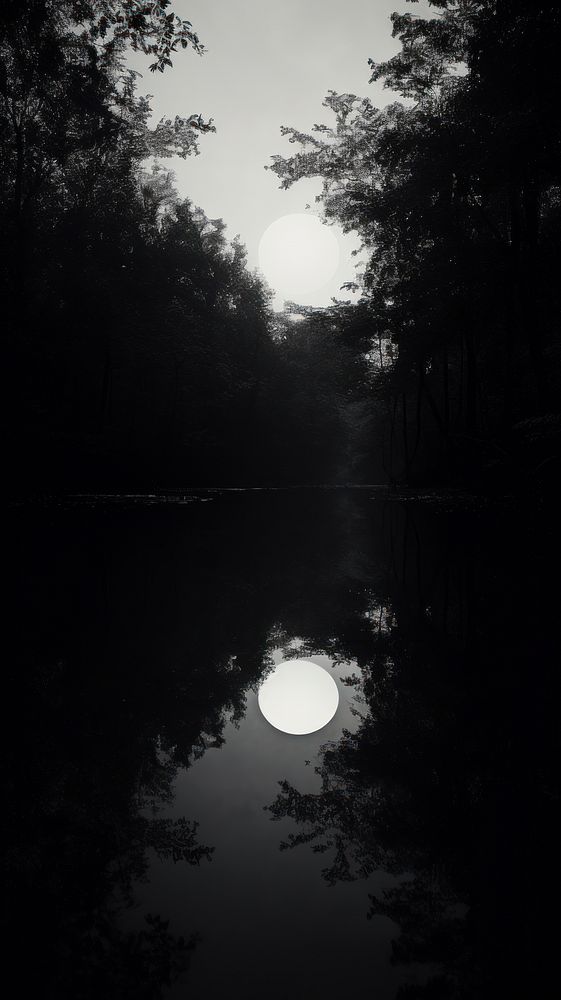 Photography moon reflection outdoors nature | Free Photo - rawpixel