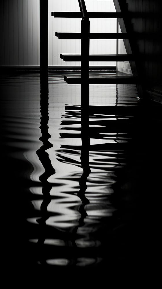 Photography water reflection architecture staircase | Premium Photo ...