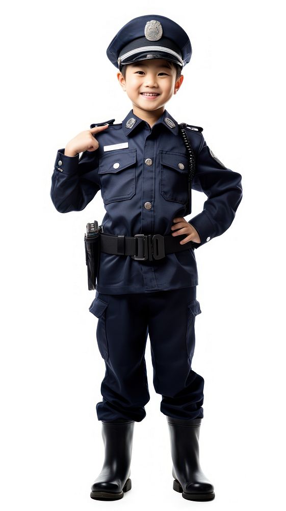 Japanese kid police portrait officer | Free Photo - rawpixel