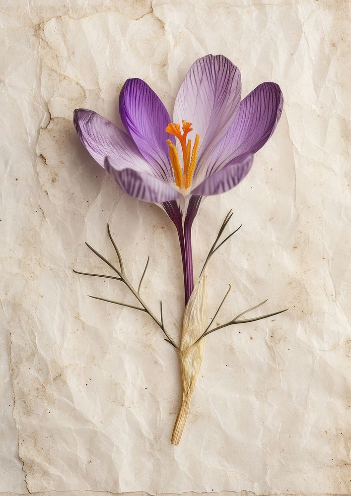 Real Pressed Crocus flower crocus | Premium Photo - rawpixel