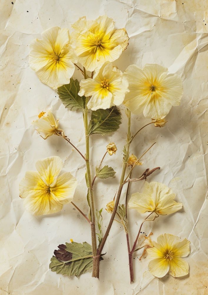 Real Pressed Primrose flower plant | Premium Photo - rawpixel
