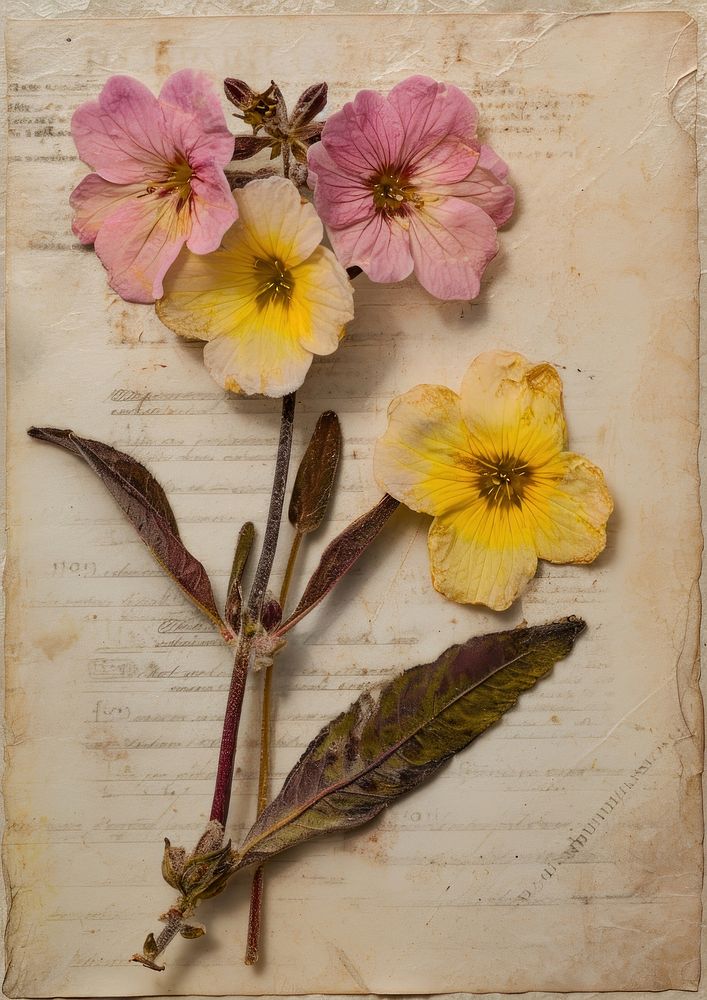 Real Pressed Primrose flower petal | Premium Photo - rawpixel