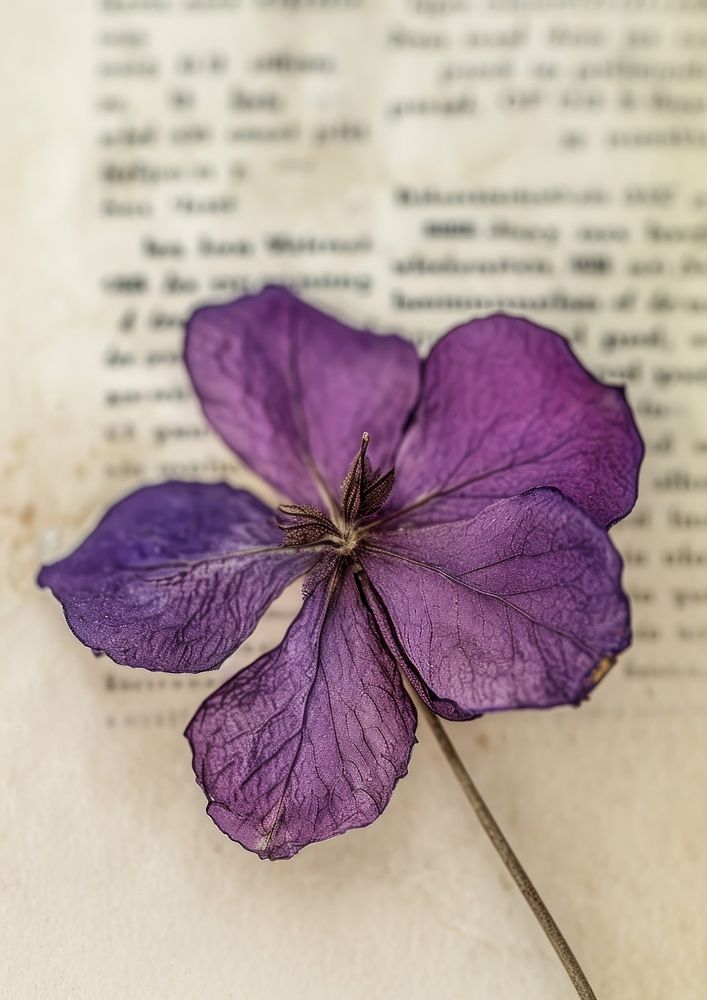 Real Pressed Purple flower purple | Free Photo - rawpixel