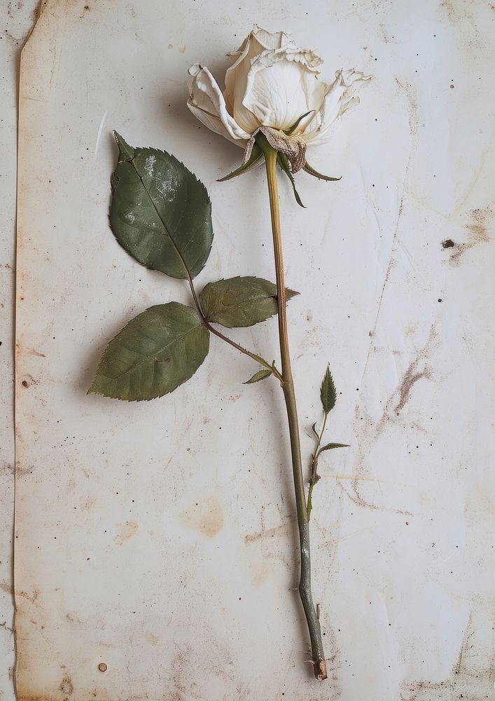 Real Pressed white Rose flower | Free Photo - rawpixel