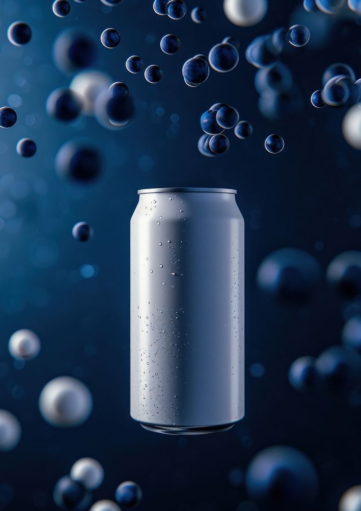 Beer can blue refreshment container. | Premium Photo - rawpixel