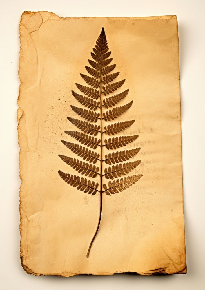 Pressed fern leaf plant paper | Free Photo - rawpixel