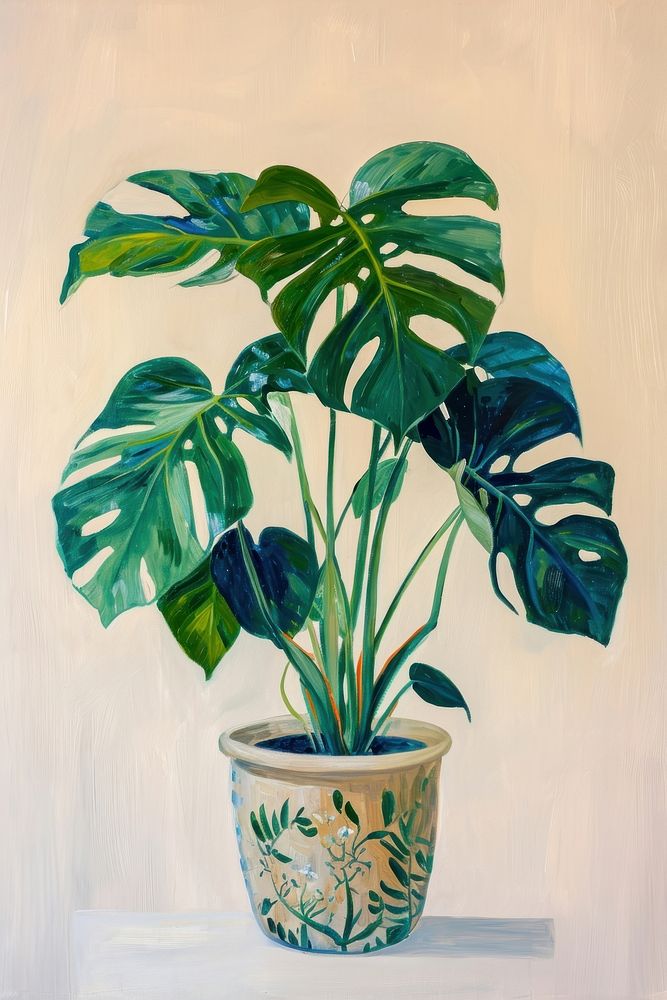 Monstera cute pot isolated clear | Premium Photo Illustration - rawpixel