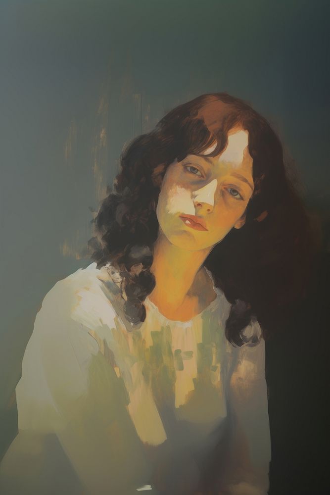 female sorrowful expression her face | Free Photo Illustration - rawpixel