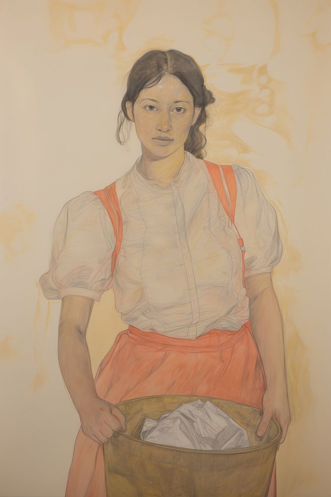 Homemaker portrait painting art | Free Photo Illustration - rawpixel