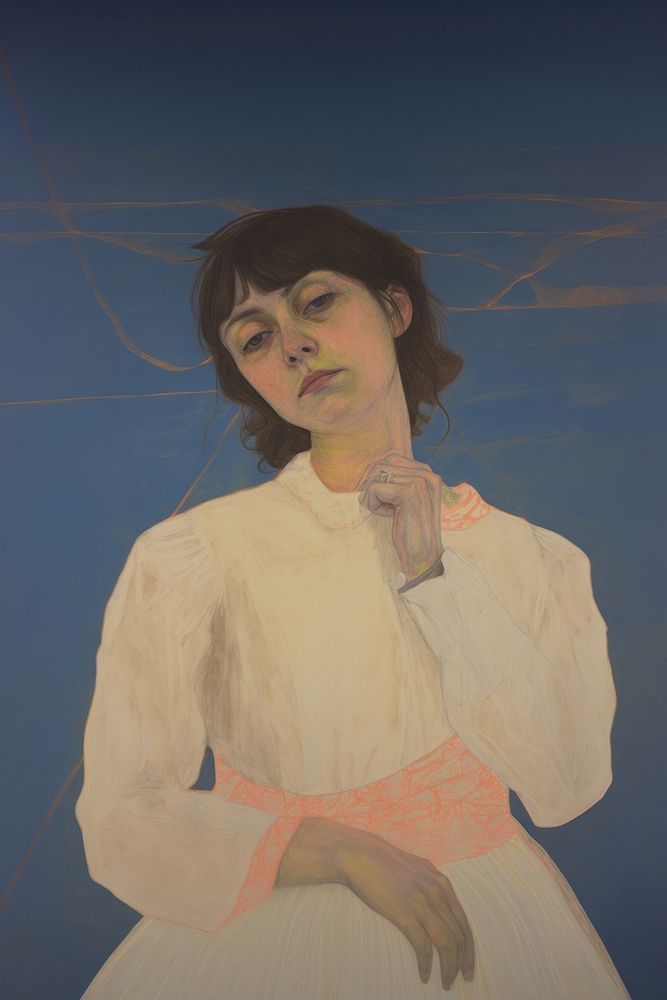 female doctor portrait painting adult. | Free Photo Illustration - rawpixel