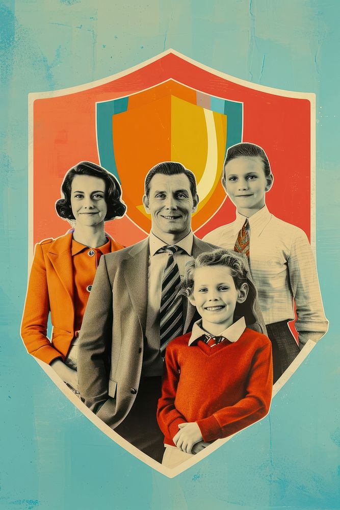 family tie shield photography accessories. | Premium Photo Illustration ...