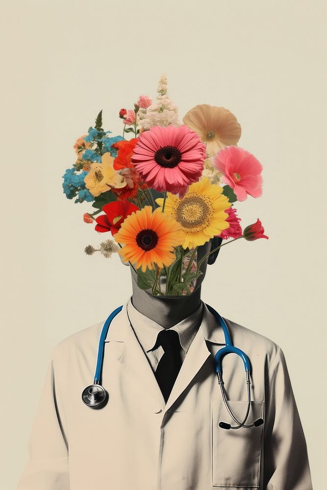 Doctor flower doctor adult | Free Photo Illustration - rawpixel