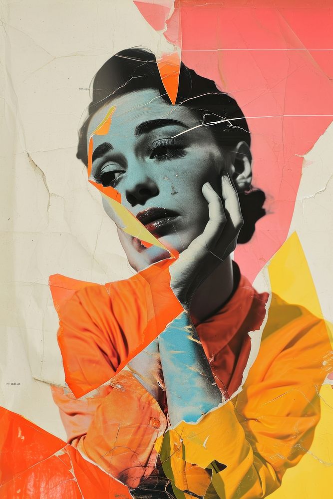 female sorrowful expression her face | Free Photo Illustration - rawpixel