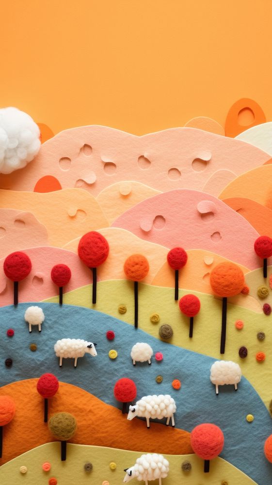 Field scene art outdoors agriculture. | Free Photo - rawpixel