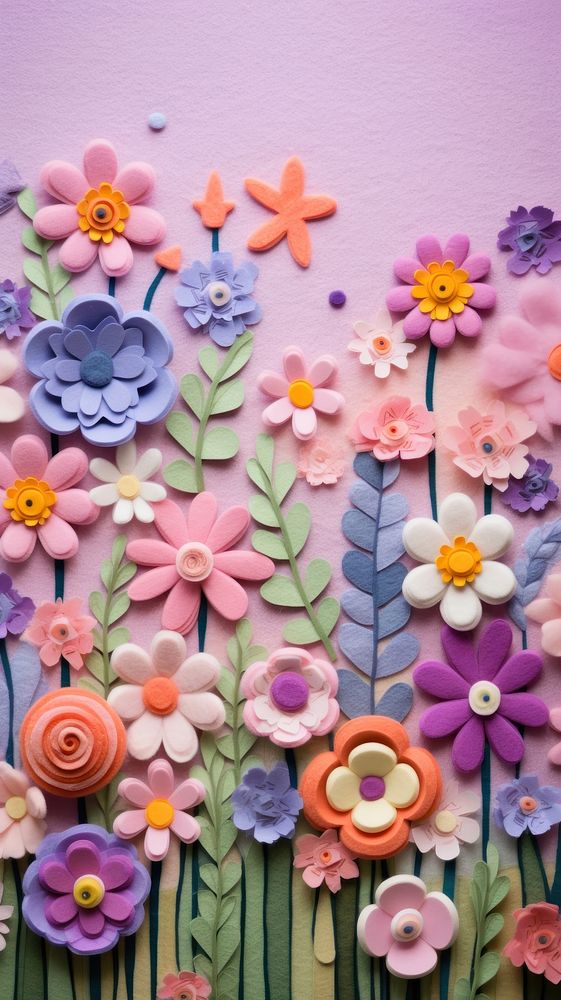 Flower scene art backgrounds pattern. | Free Photo - rawpixel