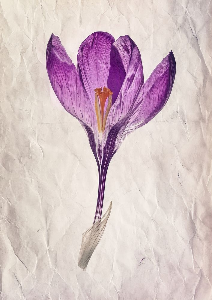 Real Pressed crocus flower plant | Premium Photo - rawpixel