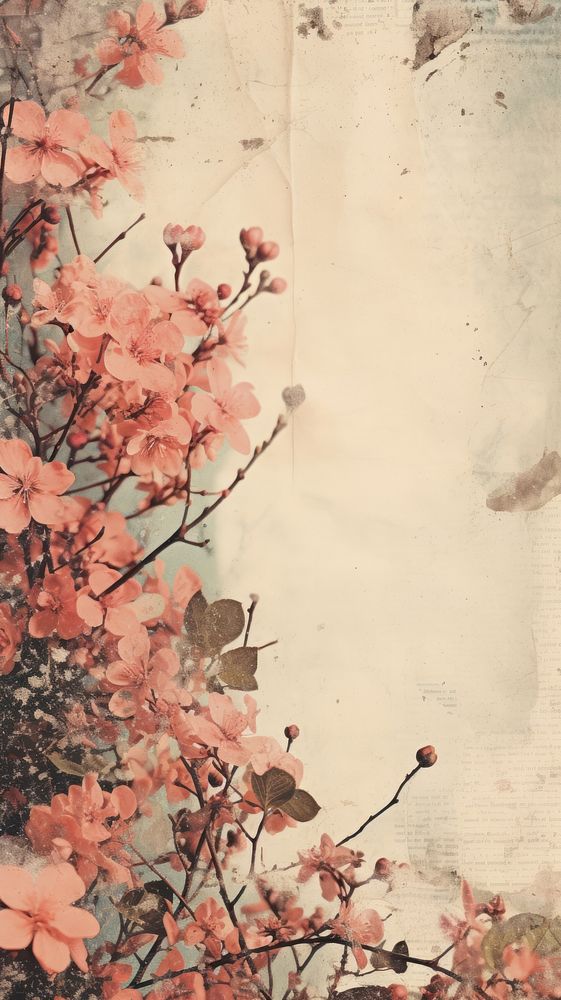 Wallpaper ephemera pale spring painting | Free Photo Illustration ...