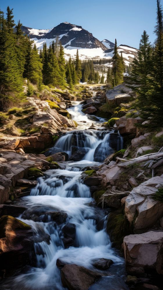 Multi level small stream waterfall | Premium Photo - rawpixel