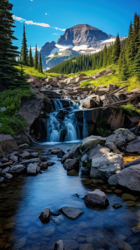 Multi level small stream waterfall | Premium Photo - rawpixel