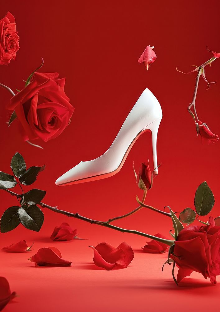 High heels packaging rose footwear | Premium Photo - rawpixel