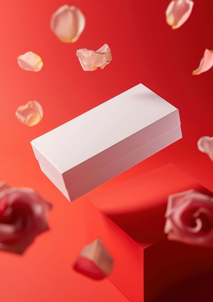 Skincare box packaging rose petal | Free Photo - rawpixel