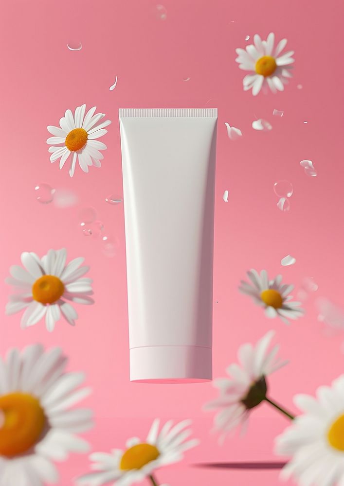 Sunscreen packaging daisy flower petal. | Premium Photo - rawpixel