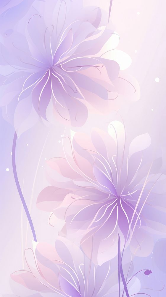 Pastel purple flower abstract vector | Free Photo Illustration - rawpixel