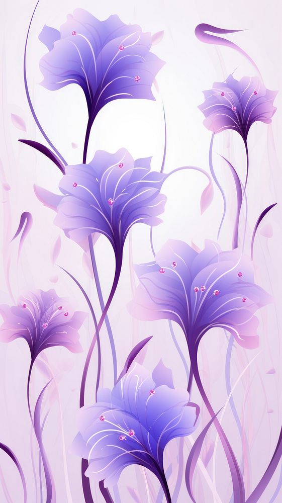 Purple flower abstract vector background | Premium Photo Illustration ...