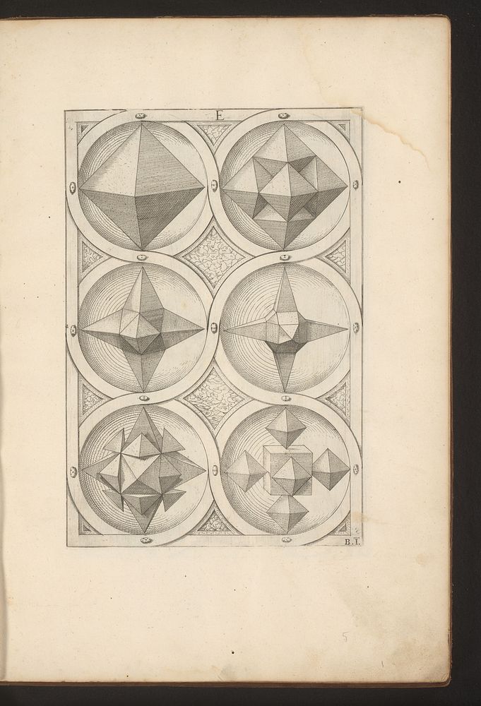 Zes veelvlakken met een octaëder | Free Photo Illustration - rawpixel