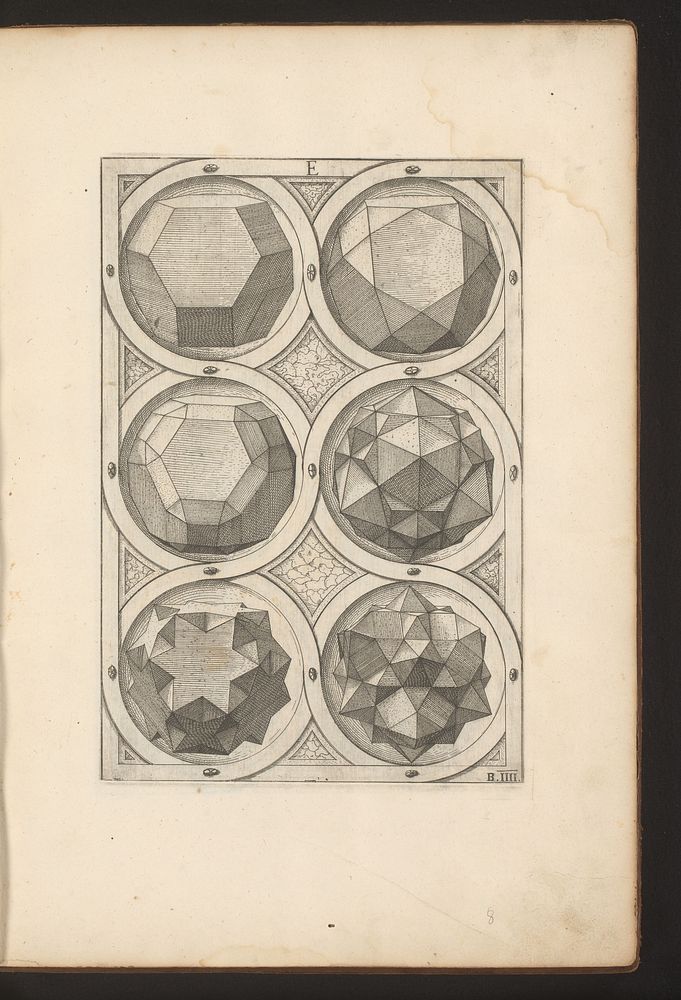 Zes veelvlakken met een octaëder | Free Photo Illustration - rawpixel