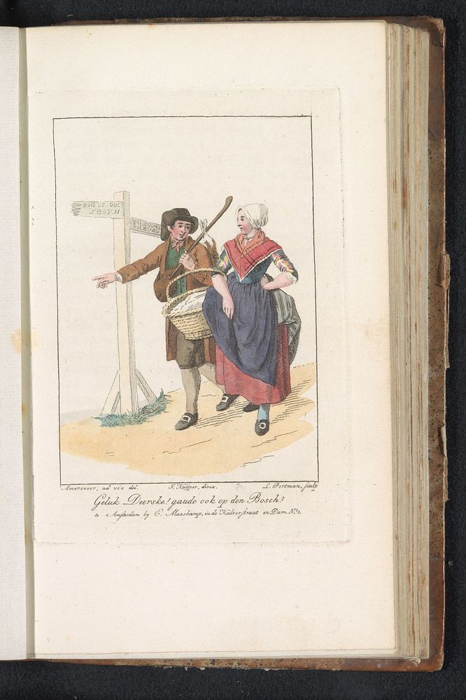 Boer en boerin uit Noord-Brabant | Free Photo Illustration - rawpixel