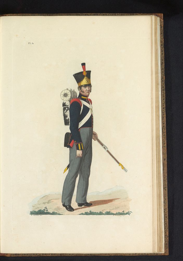 Mineur Sappeur (1823) K Portman, | Free Photo Illustration - rawpixel