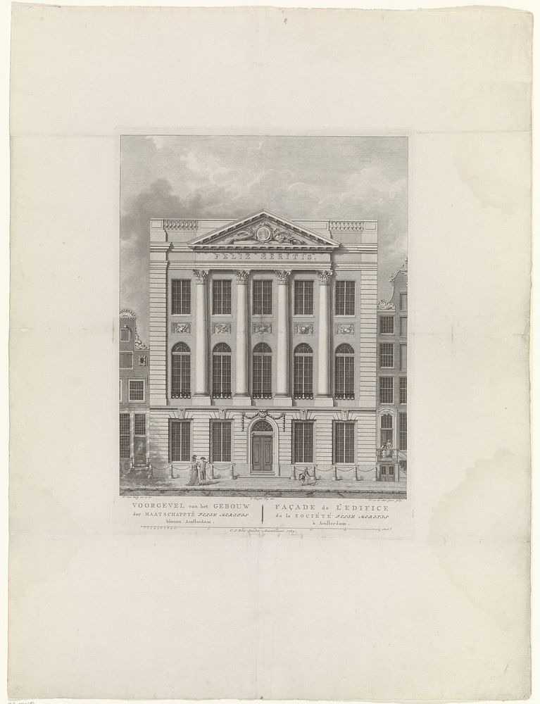 Gebouw Felix Meritis te Amsterdam | Free Photo Illustration - rawpixel