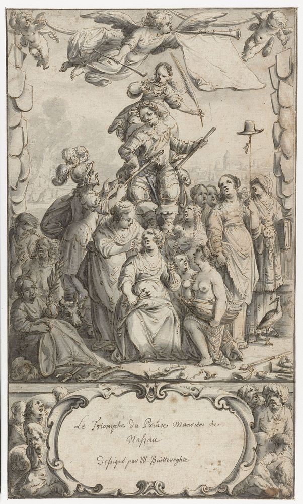 Frontispiece Design Frederick Hendrick van | Free Photo Illustration ...